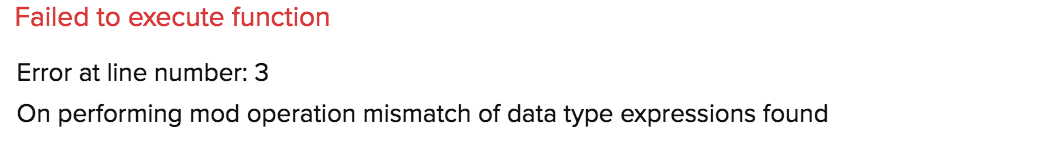 Error Messages | Help - Zoho Deluge