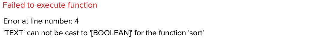 Error Messages | Help - Zoho Deluge