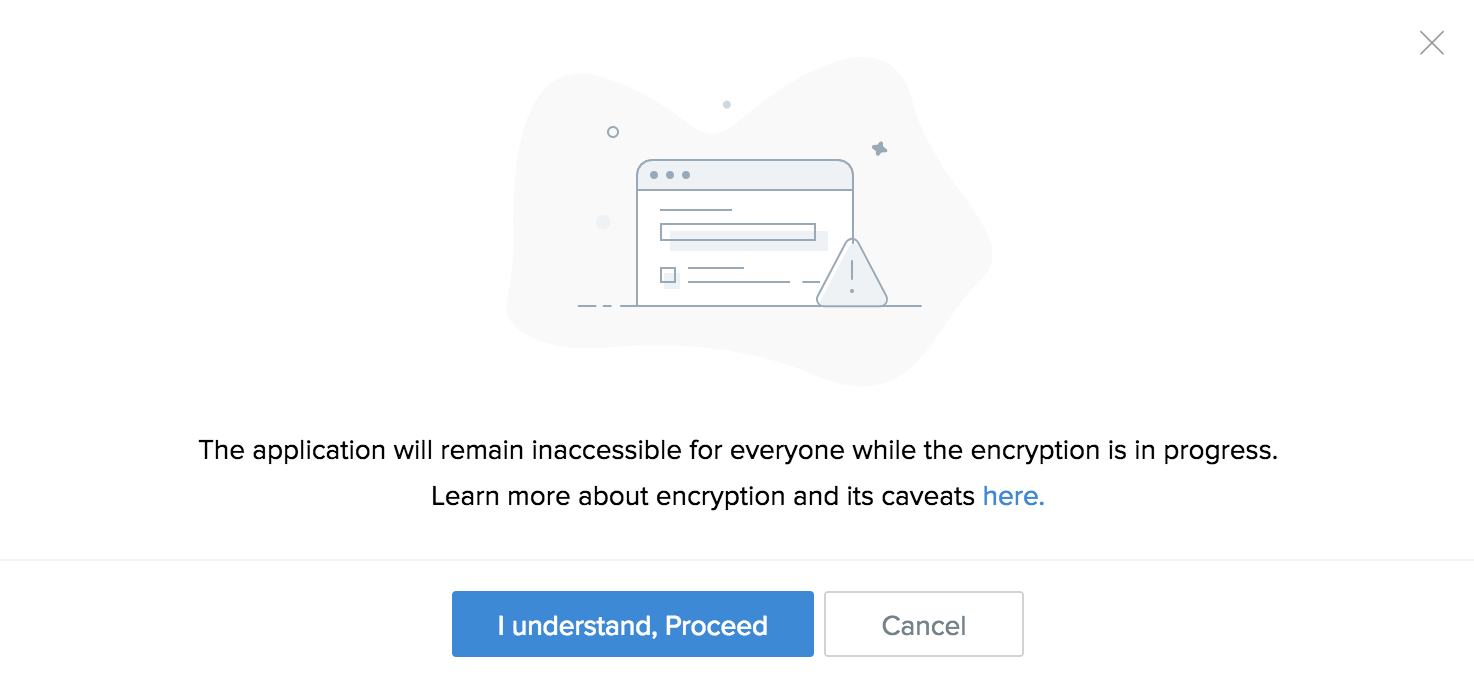 Manage Data Encryption for Fields | Zoho Creator Help