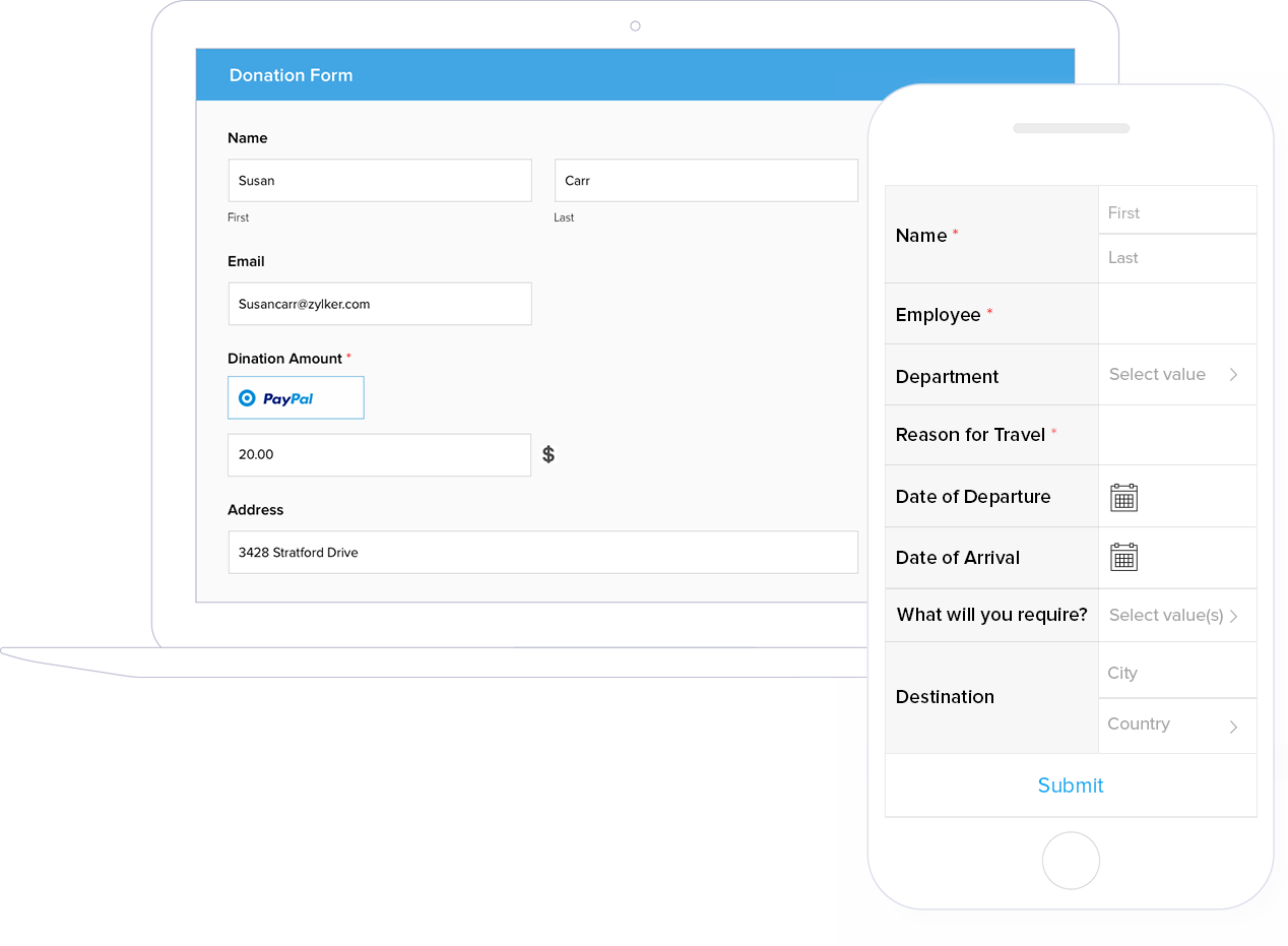 Forms Without Coding Build A Web Form Without Code Zoho Forms