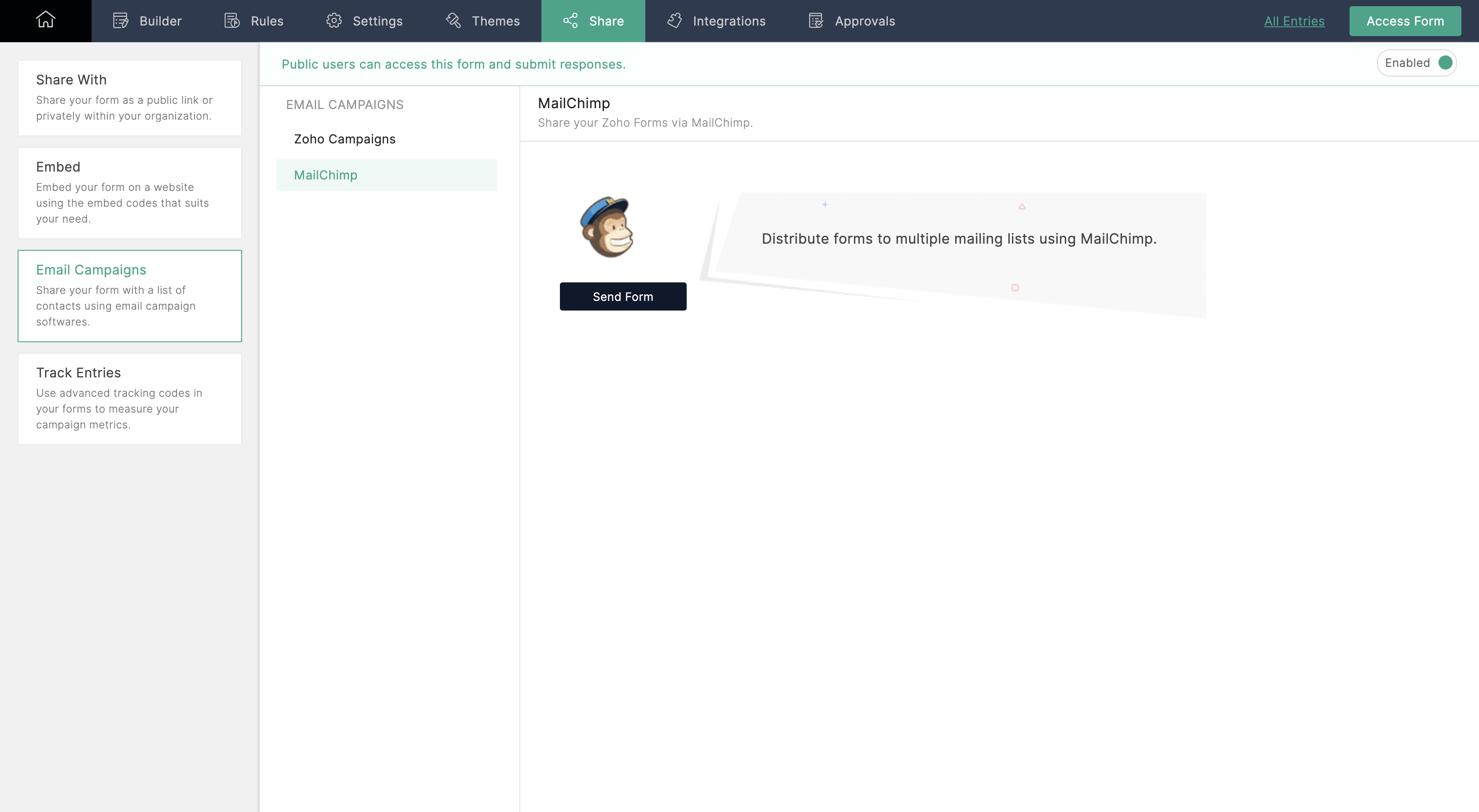 Sharing Forms | Sharing a form via email campaigns - Zoho Forms Sharing Forms | Sharing a form via email campaigns - Zoho Forms