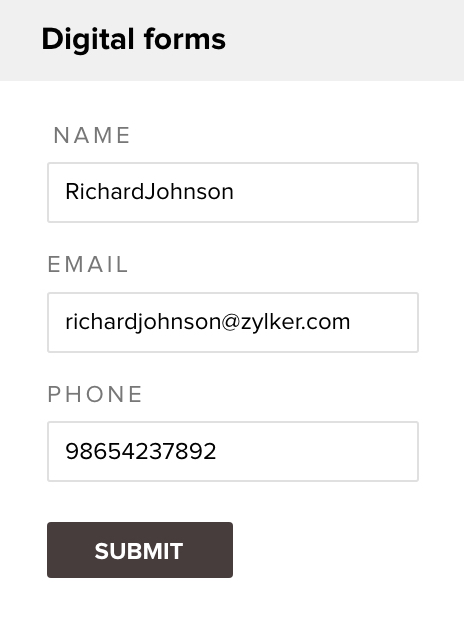 Create Digital Forms | Paperless Online Form - Zoho Forms