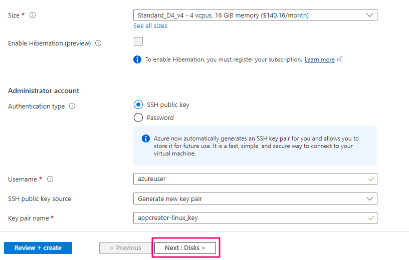 Installing On Azure Manageengine Appcreator Help