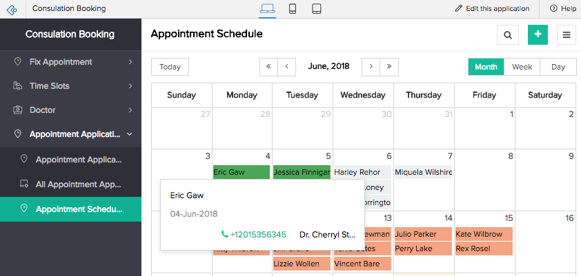 Understand Quick View Layouts in Calendar Report | ManageEngine ...
