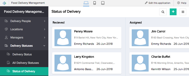 Understand Quick View Layouts In Kanban Report Manageengine Appcreator Help