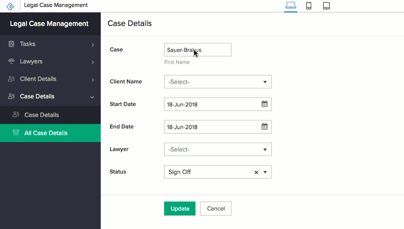 Understand Lookup Field | ManageEngine AppCreator Help