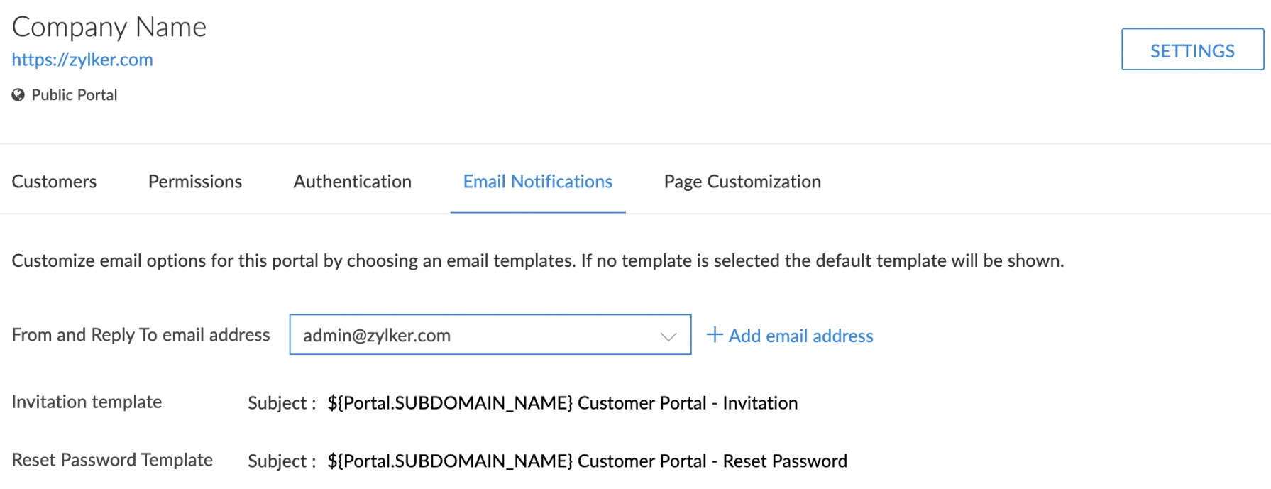 Customize Reset Password Template for the Customer Portal ... Customize Reset Password Template for the Customer Portal ...