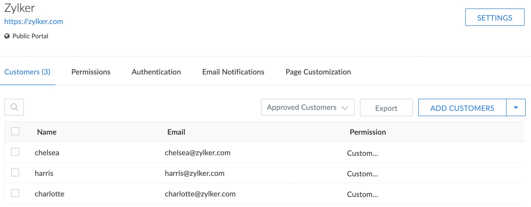 Disable Customer Portal | ManageEngine AppCreator Help