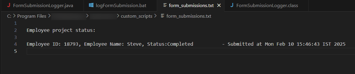 CLI in custom functions | ManageEngine AppCreator Help