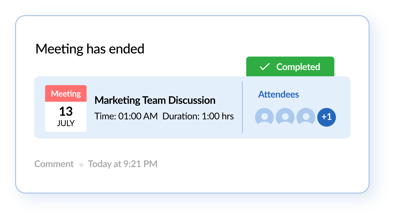 Zoho Meeting for Zoho Projects