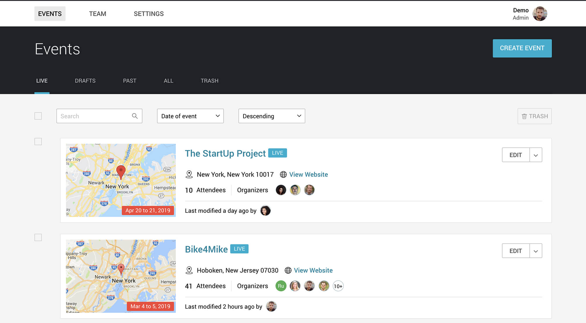 Fonctionnalités | Zoho Backstage