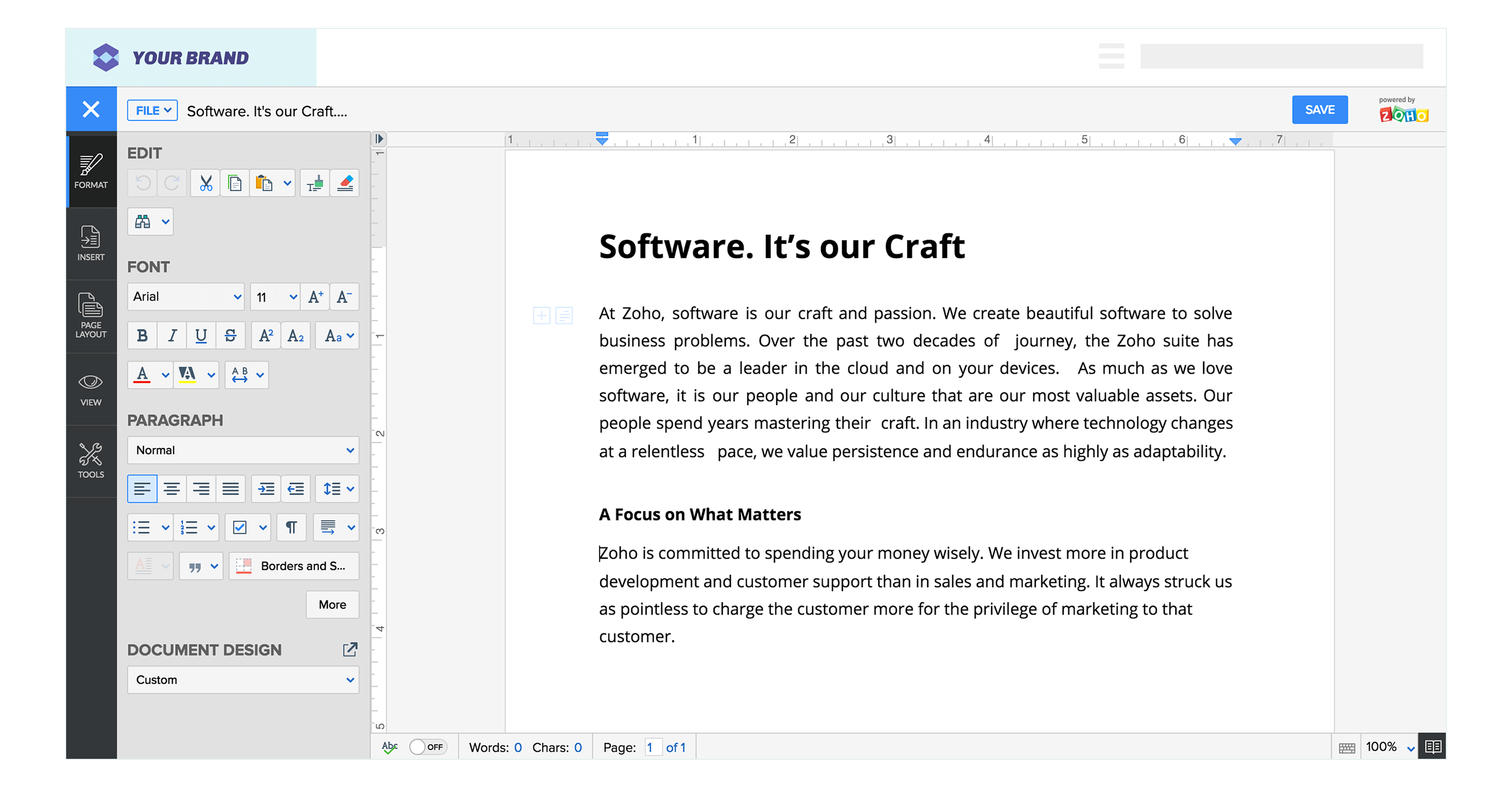 API de editor de documentos para sus aplicaciones | Zoho Office Integrator
