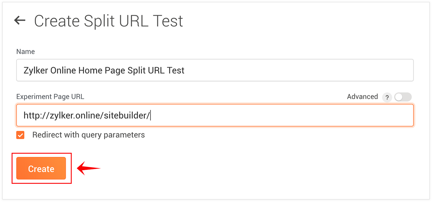 PageSense Help | Create a Split URL Test PageSense Help | Create a Split URL Test