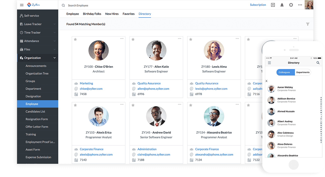 HR Software Solutions | HR System | HRIS - Zoho People