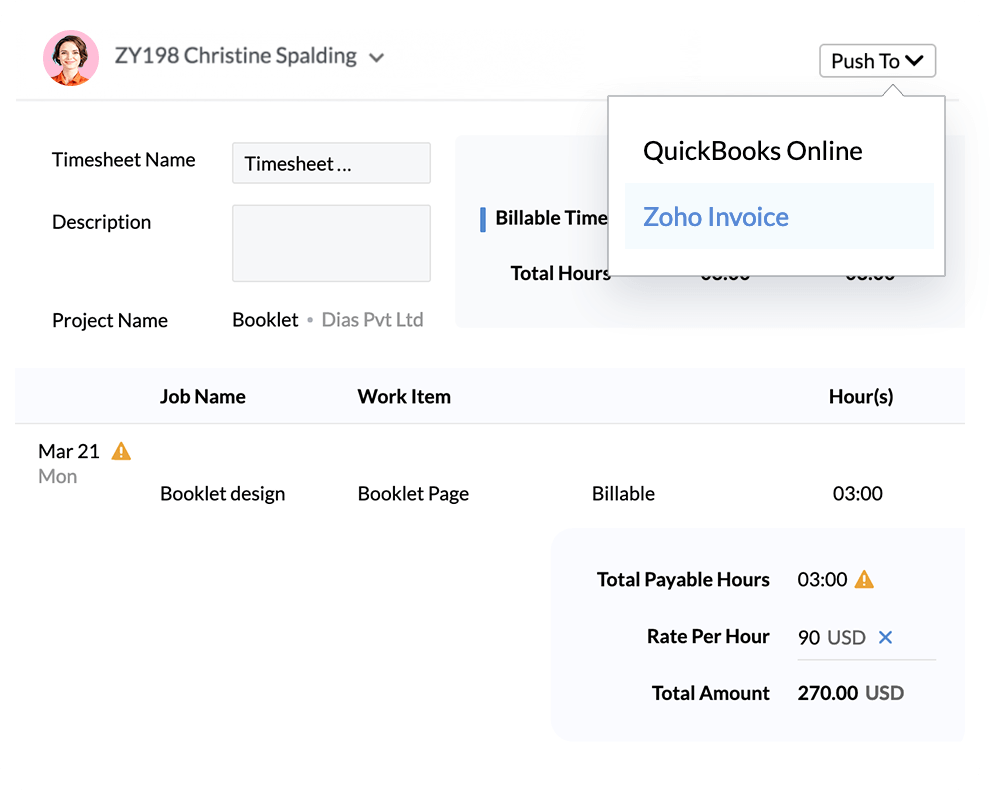 Zoho Invoice Integration | Zoho People Zoho Invoice Integration | Zoho People