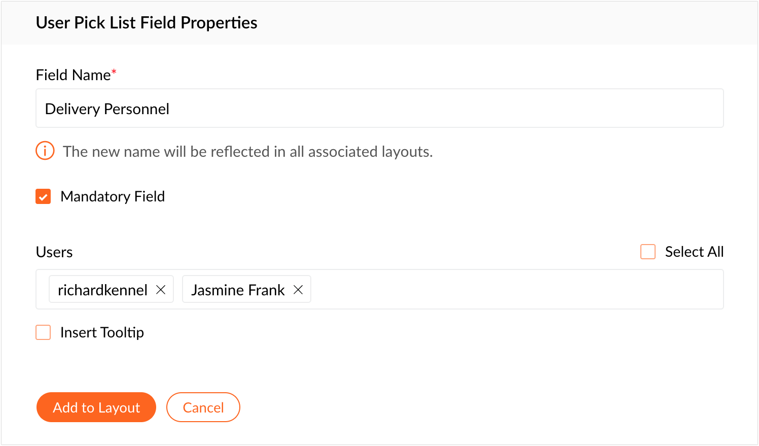 Layouts And Custom Fields Tutorials Zoho Projects