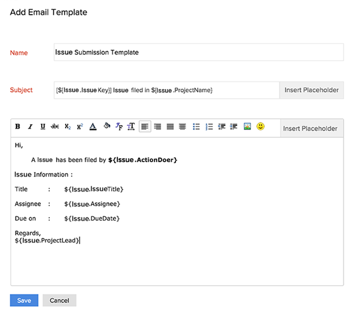 Automated Text Message Template