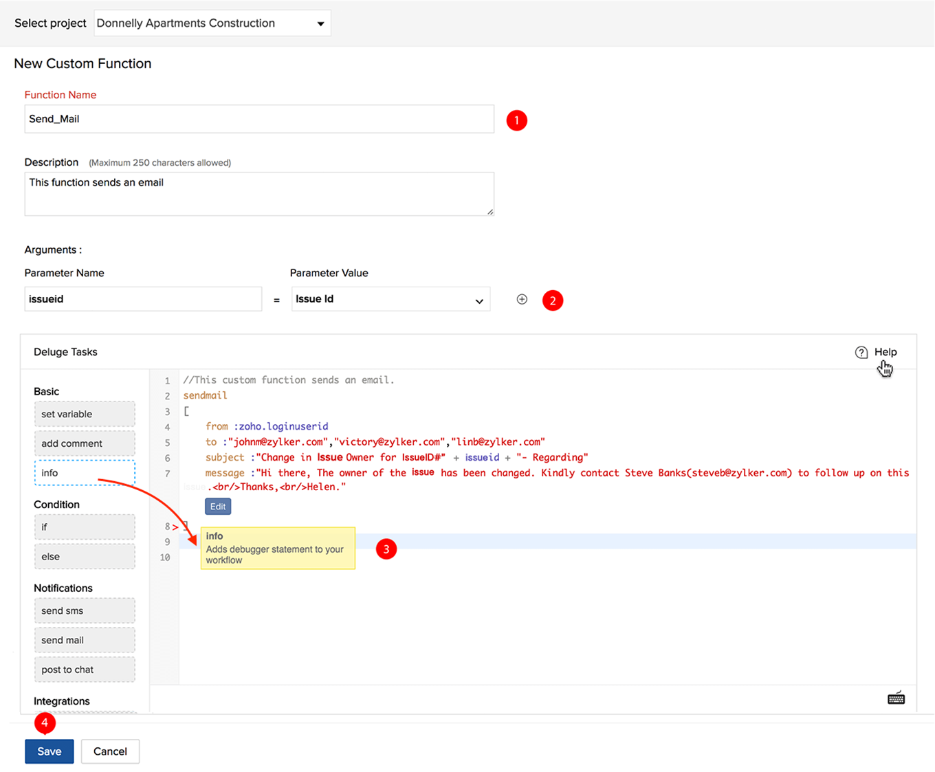 Custom Functions | Zoho Projects Custom Functions | Zoho Projects