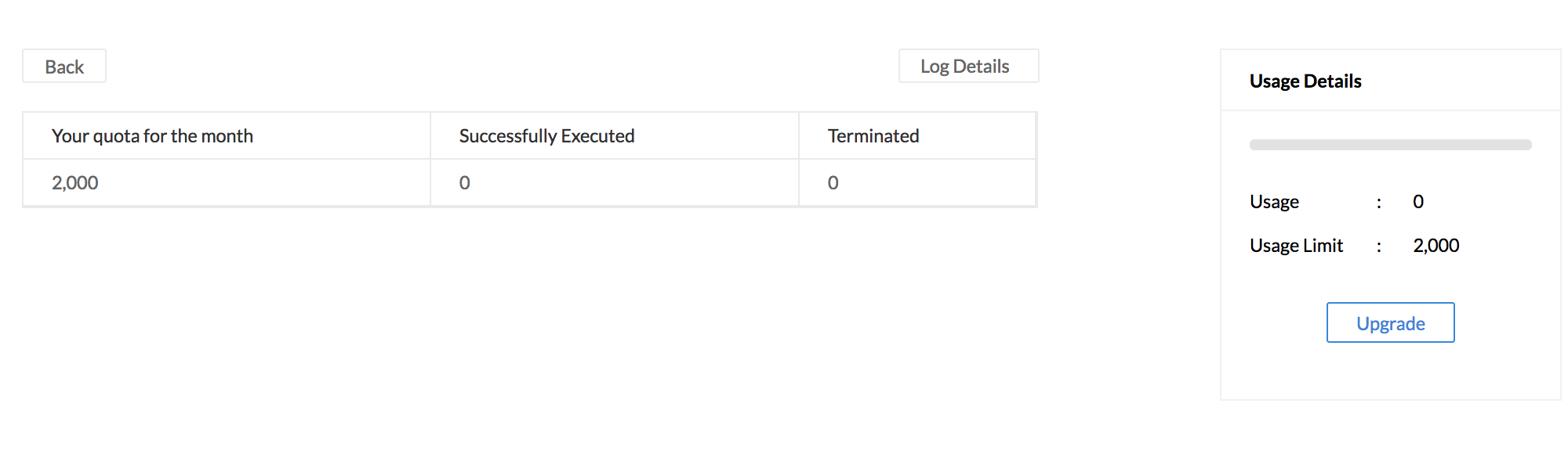 Understand usage details | ManageEngine AppCreator Help