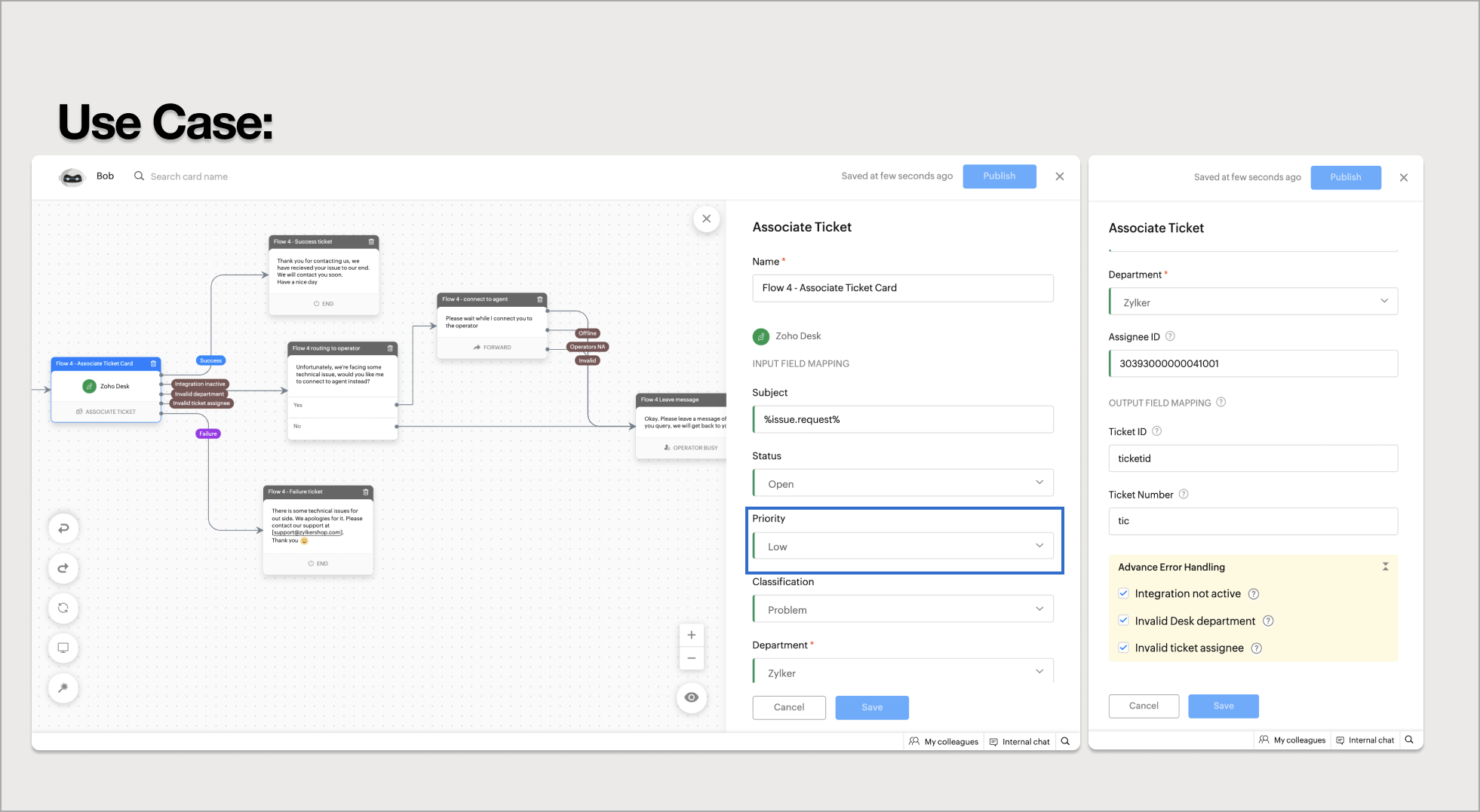 Integration Blocks | Codeless Bot - Zoho SalesIQ