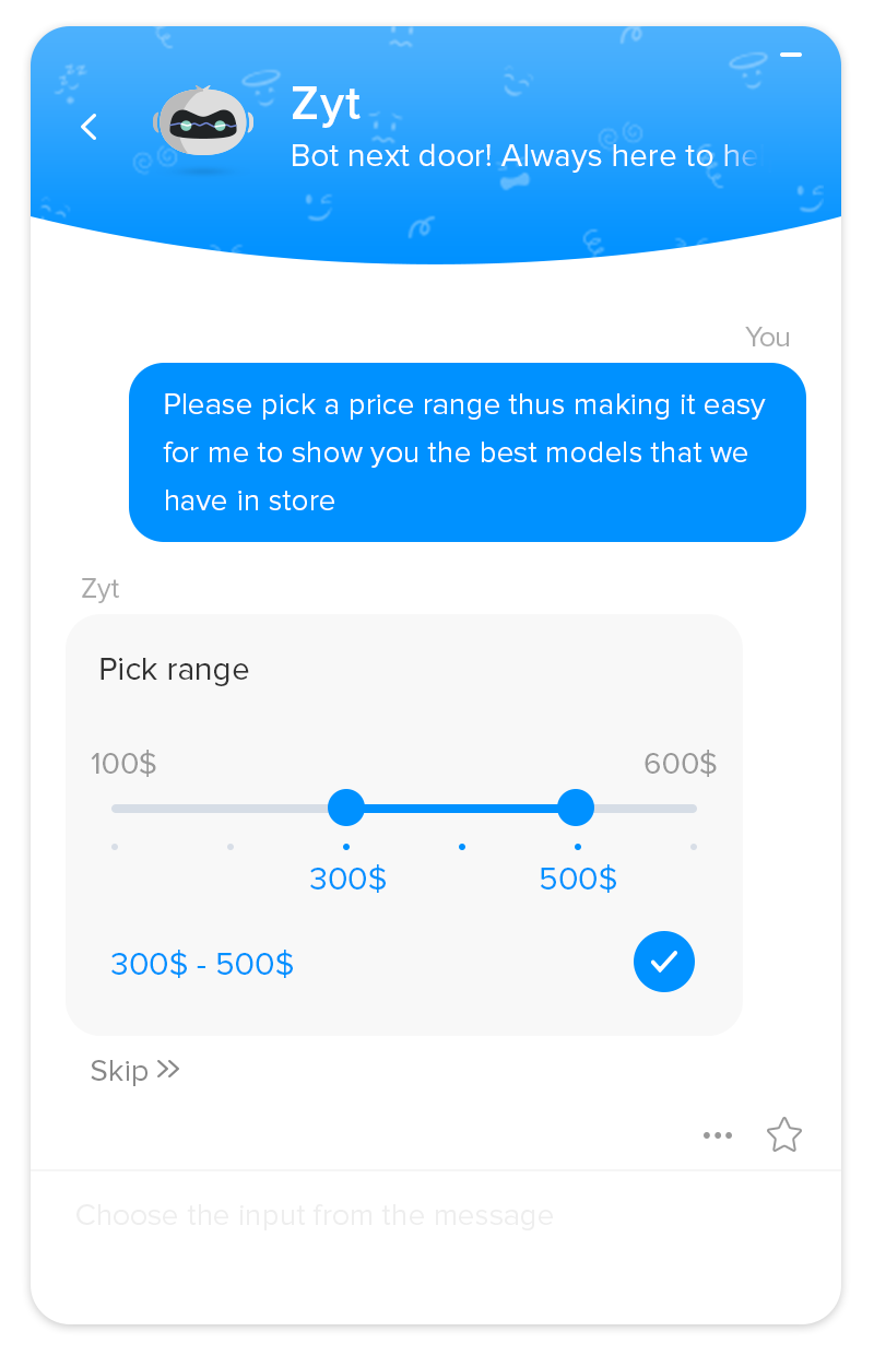 Using a Slider to collect a range of values from visitors - Microsoft Azure