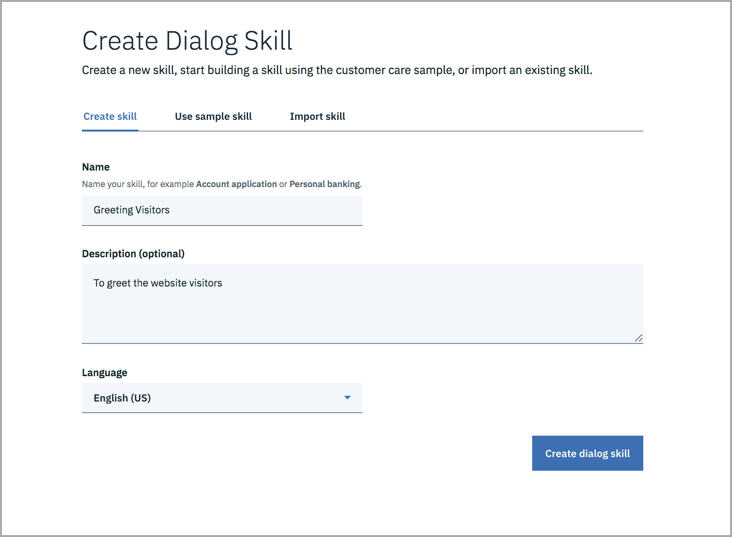 Basics of integrating the Watson Assistant platform