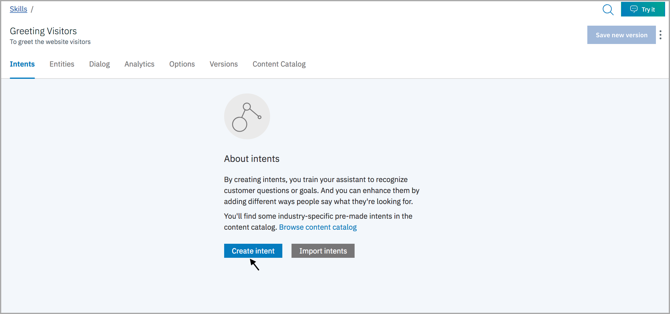 Basics of integrating the Watson Assistant platform