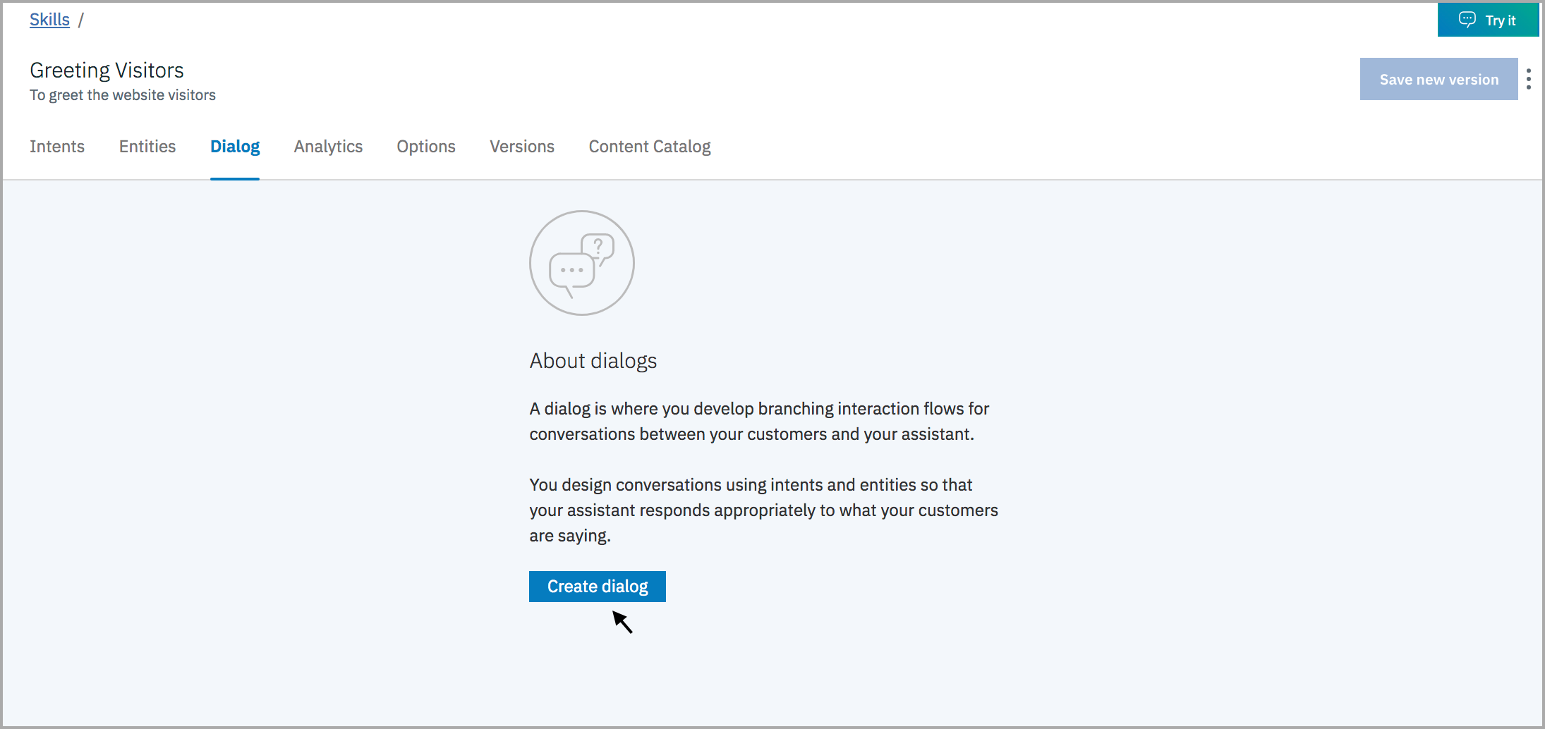 Basics of integrating the Watson Assistant platform