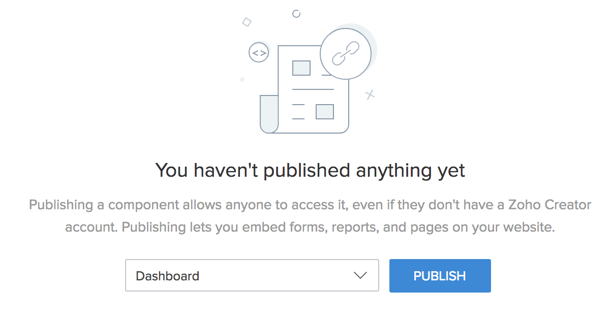 Publish Pages | Zoho Creator Help