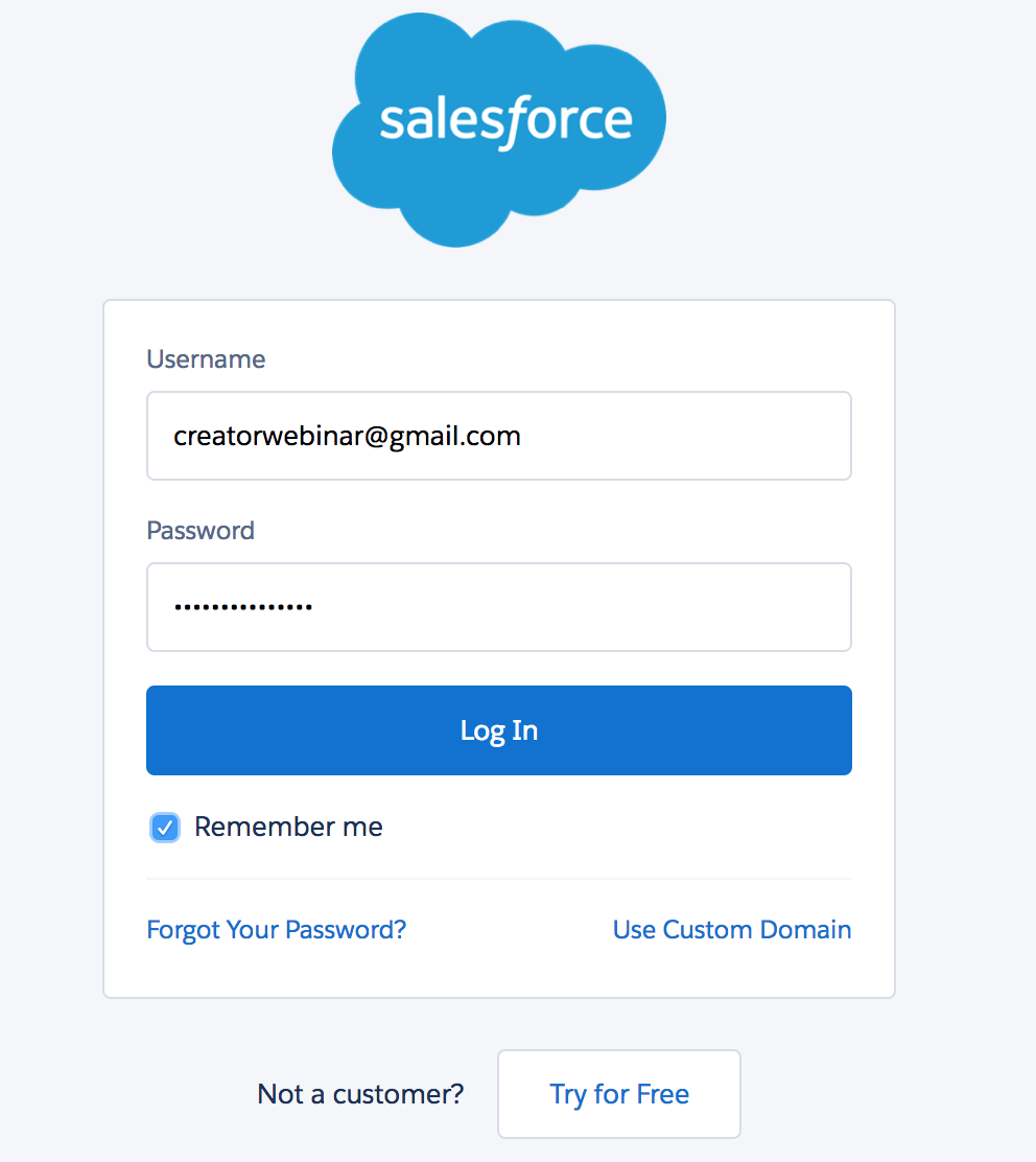 Configure Salesforce connection | Zoho Creator Help