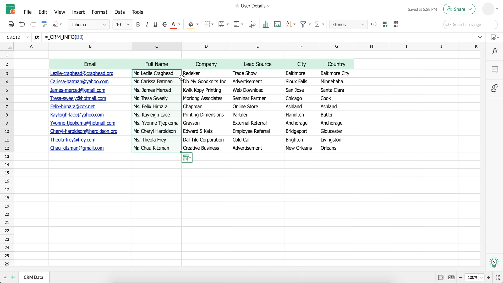 Create And Use Custom Functions In Spreadsheets Zoho Sheet