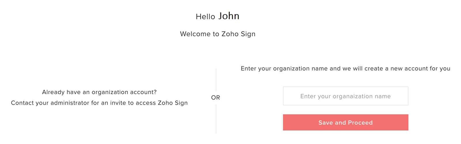 Sign up with Zoho Sign | Digital Signature Software