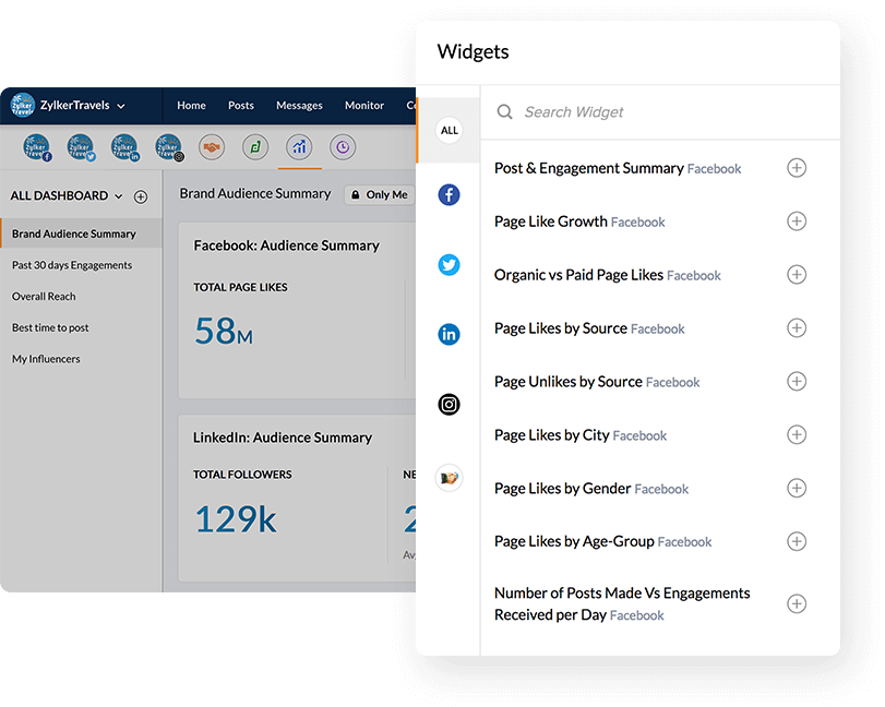 Zoho Social - Features