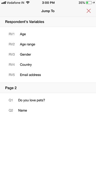 Help Guide for Zoho Survey's iPhone (iOS) App