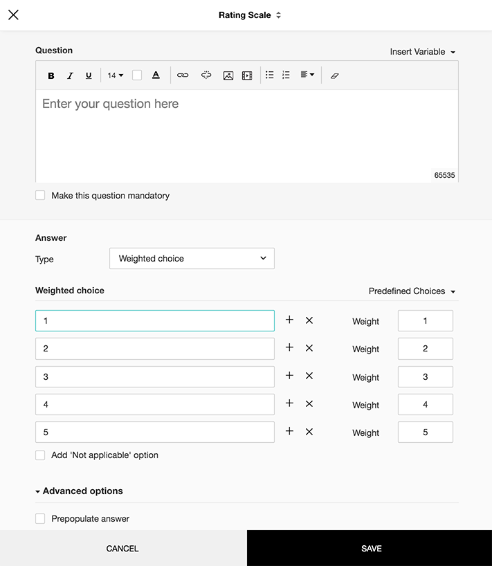 How to add and edit Rating Scale Questions on Zoho Survey?