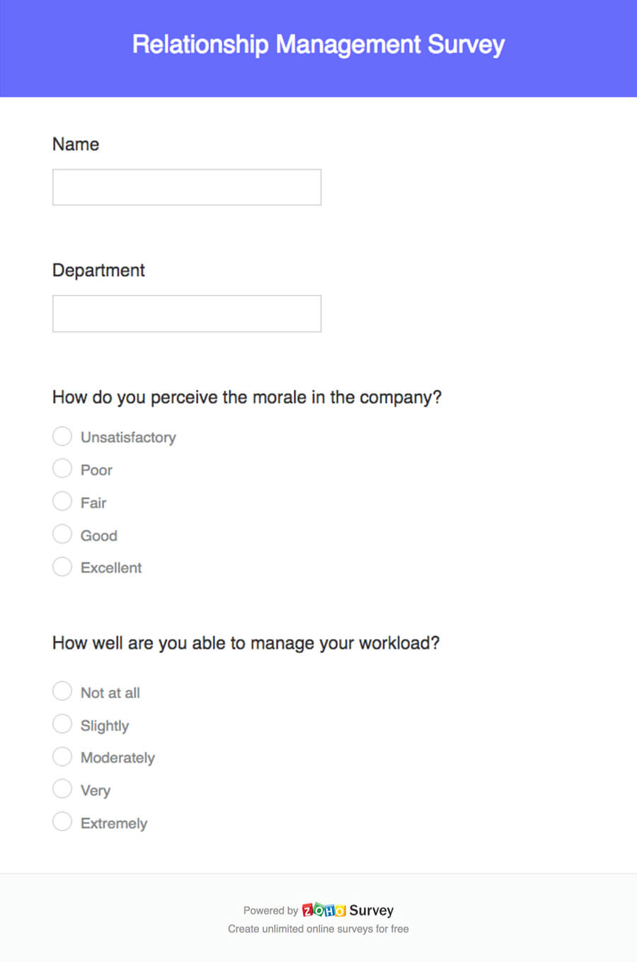 Employee Satisfaction Survey To Help Manage Your Managers