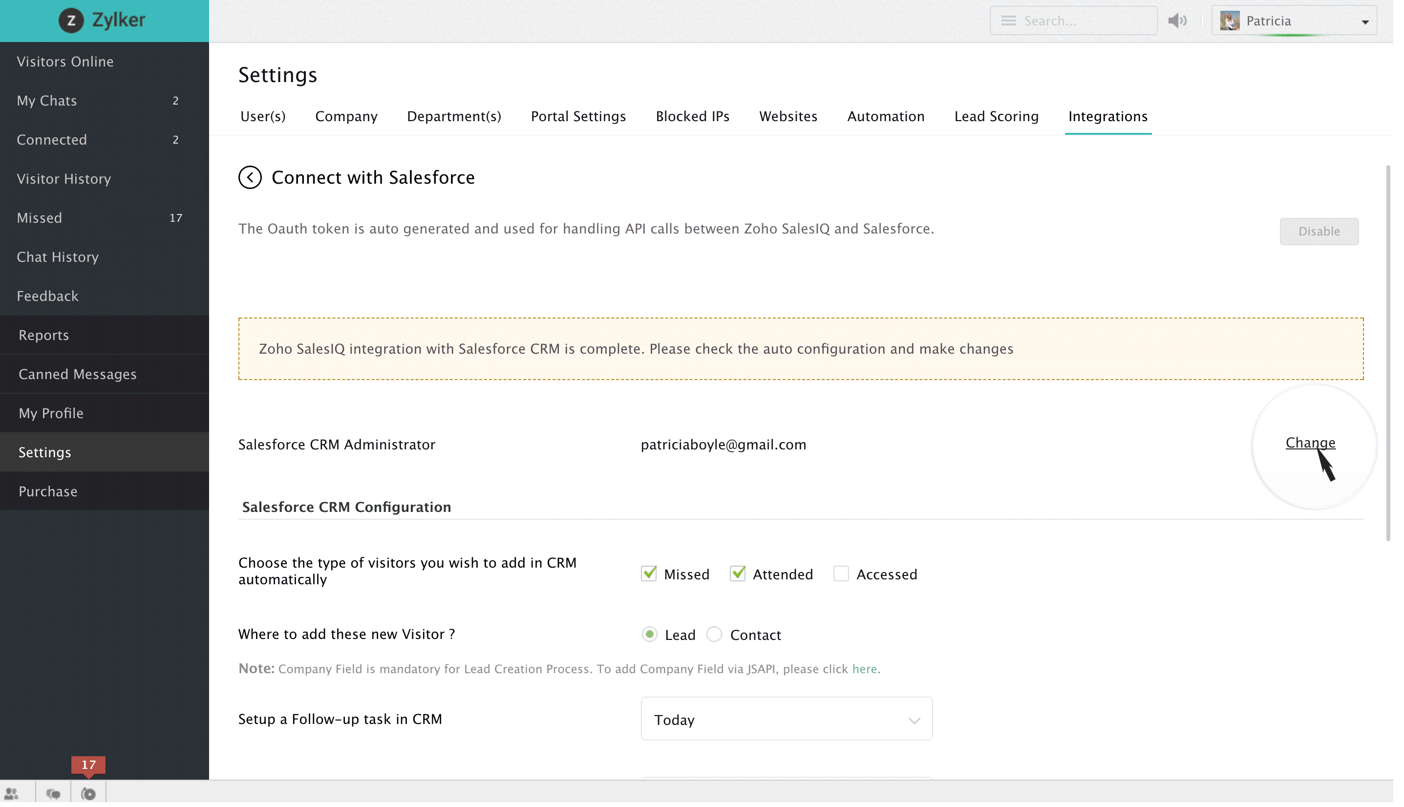 To Switch Salesforce Accounts