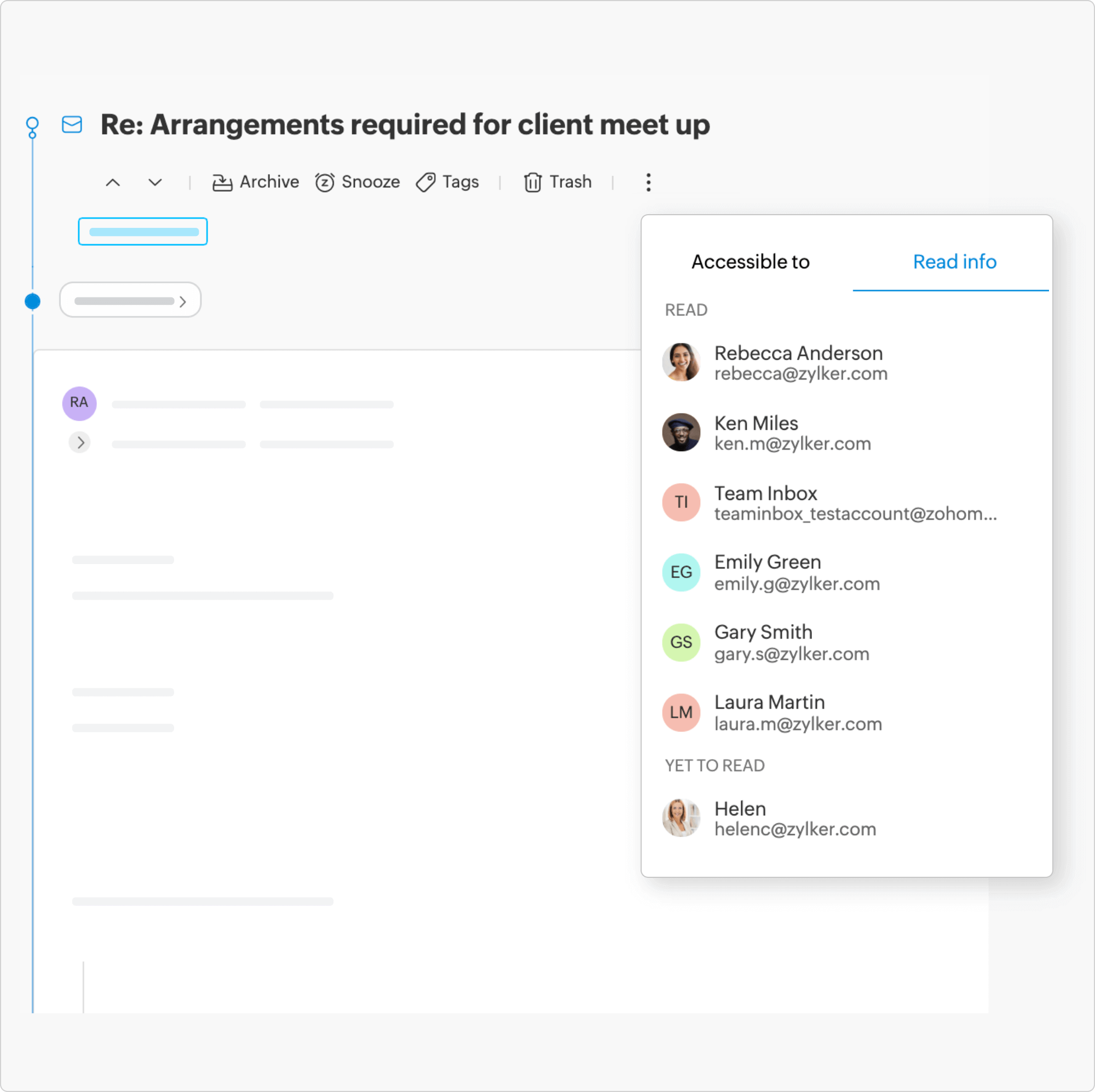 Zoho TeamInbox | Features