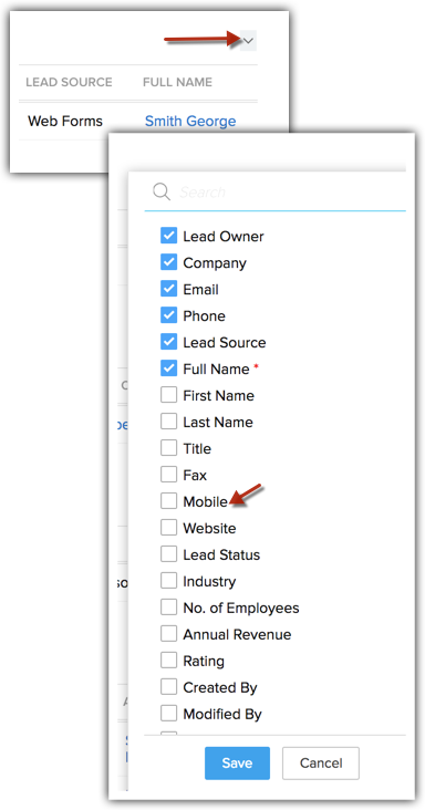Customize search results layout | Tips - Zoho CRM