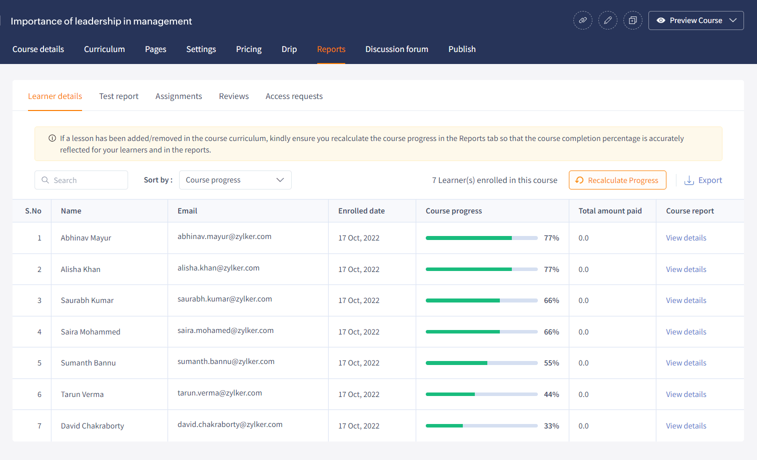 TrainerCentral: Integrated employee training ecosystem for businesses