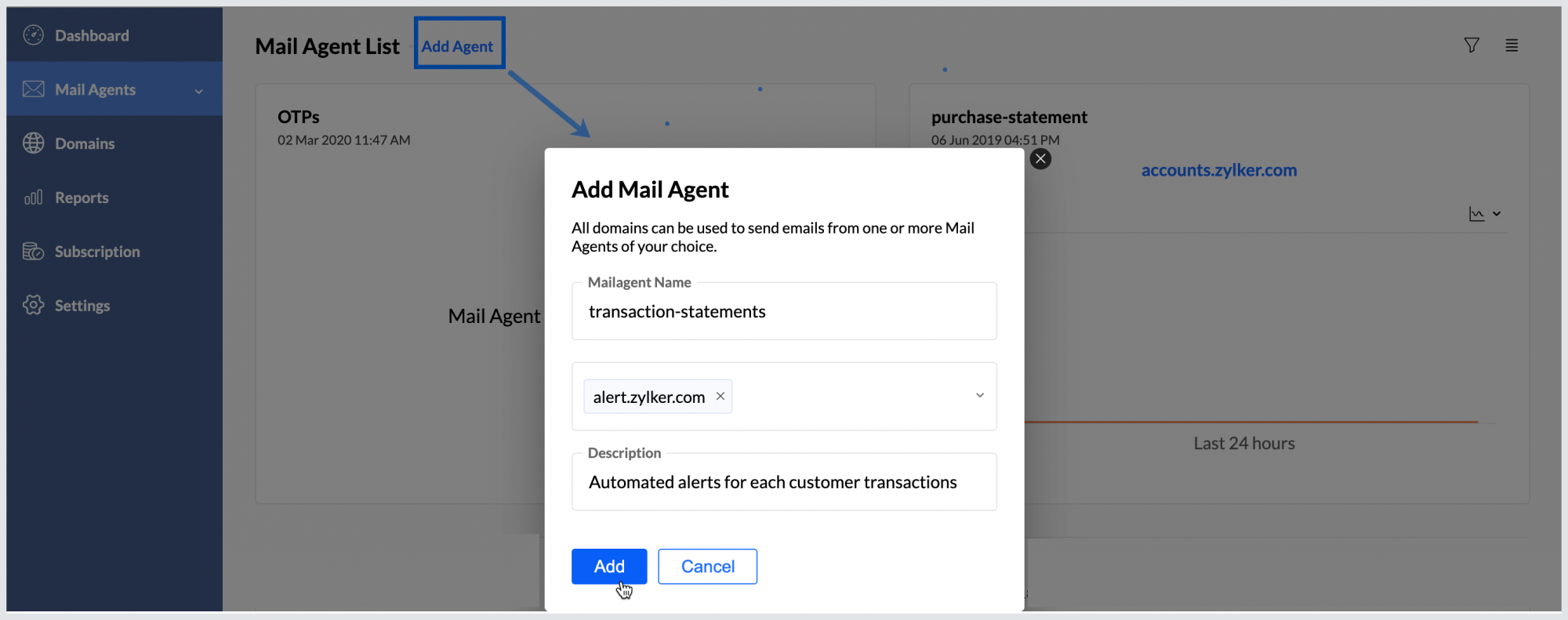 Configure Your Domain With Mail Agents | ZeptoMail