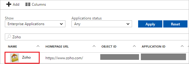 Azure AD 与 Zoho Vault 集成