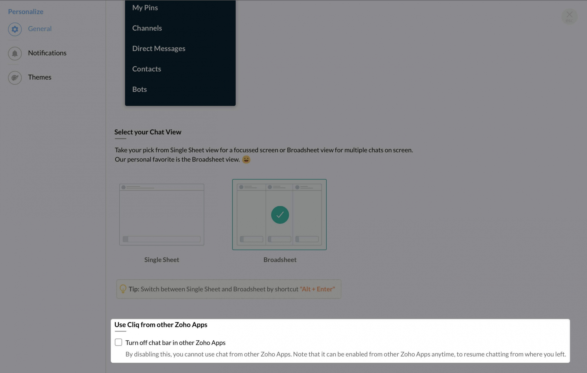Disabling Chat Bar | Cliq Disabling Chat Bar | Cliq