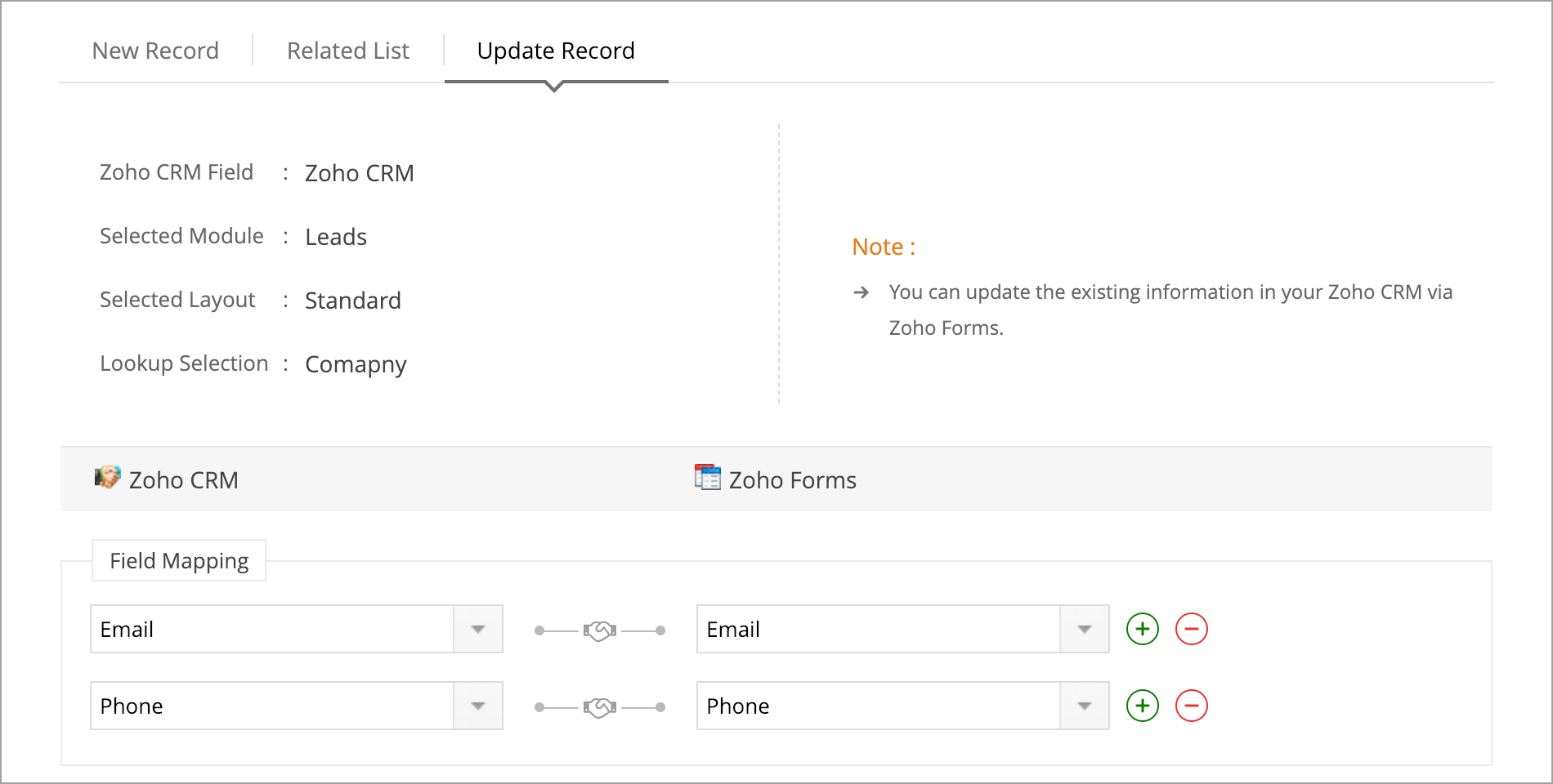 Update a record | Zoho Forms - User Guide Update a record | Zoho Forms - User Guide
