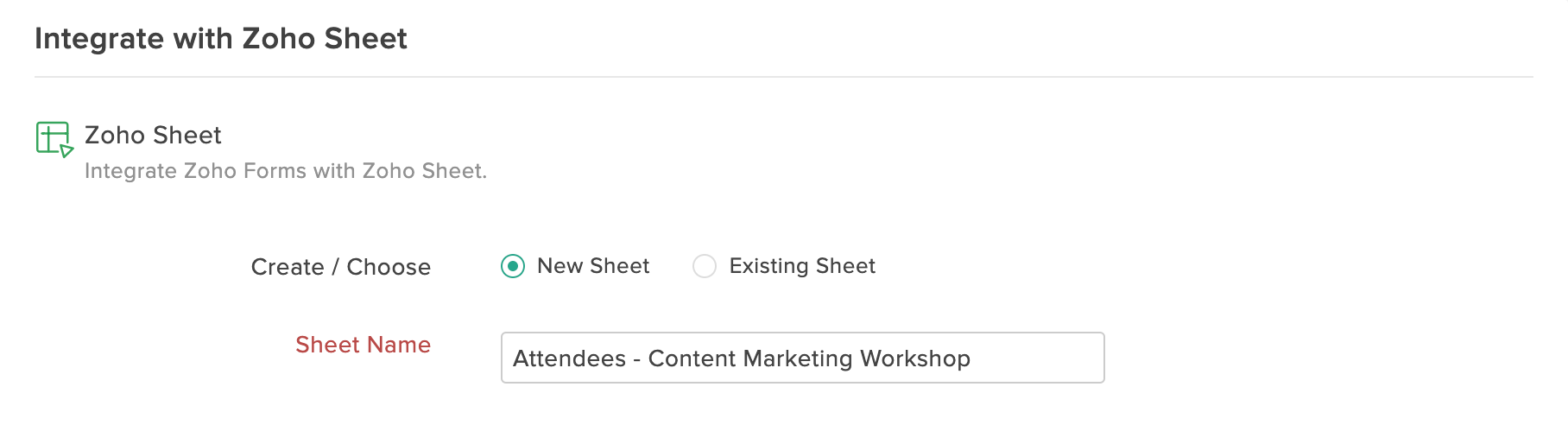 Zoho Sheet | Zoho Forms - User Guide Zoho Sheet | Zoho Forms - User Guide