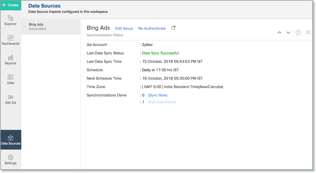 Bing Ads Insight Analytics l Zoho Analytics Help