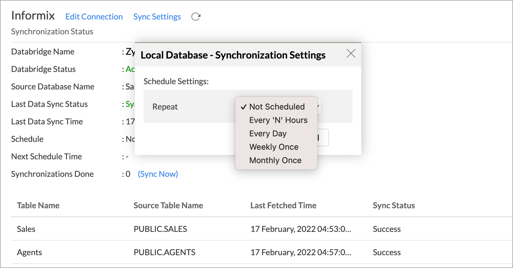 Import Data from Informix l Zoho Analytics Help