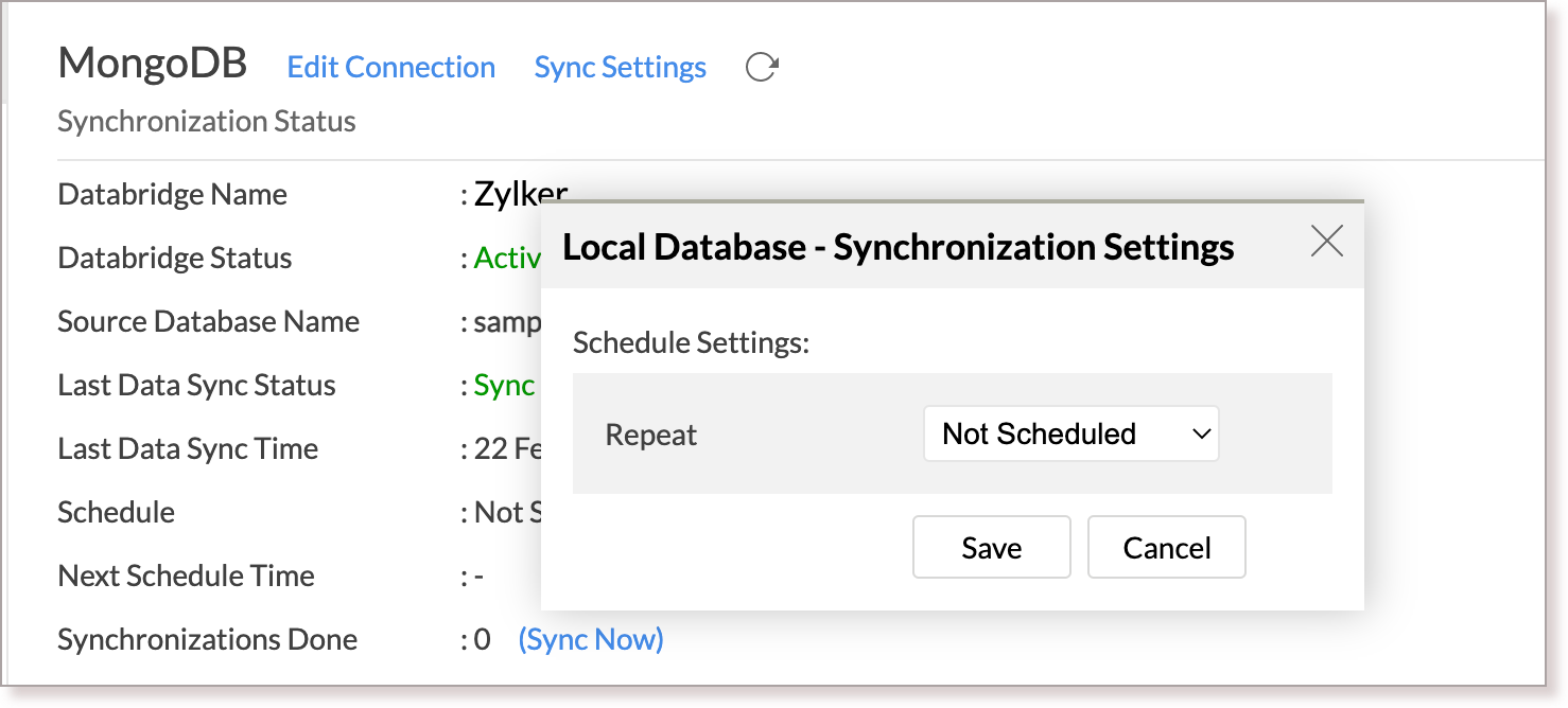 Import Data from MongoDB l Zoho Analytics Help