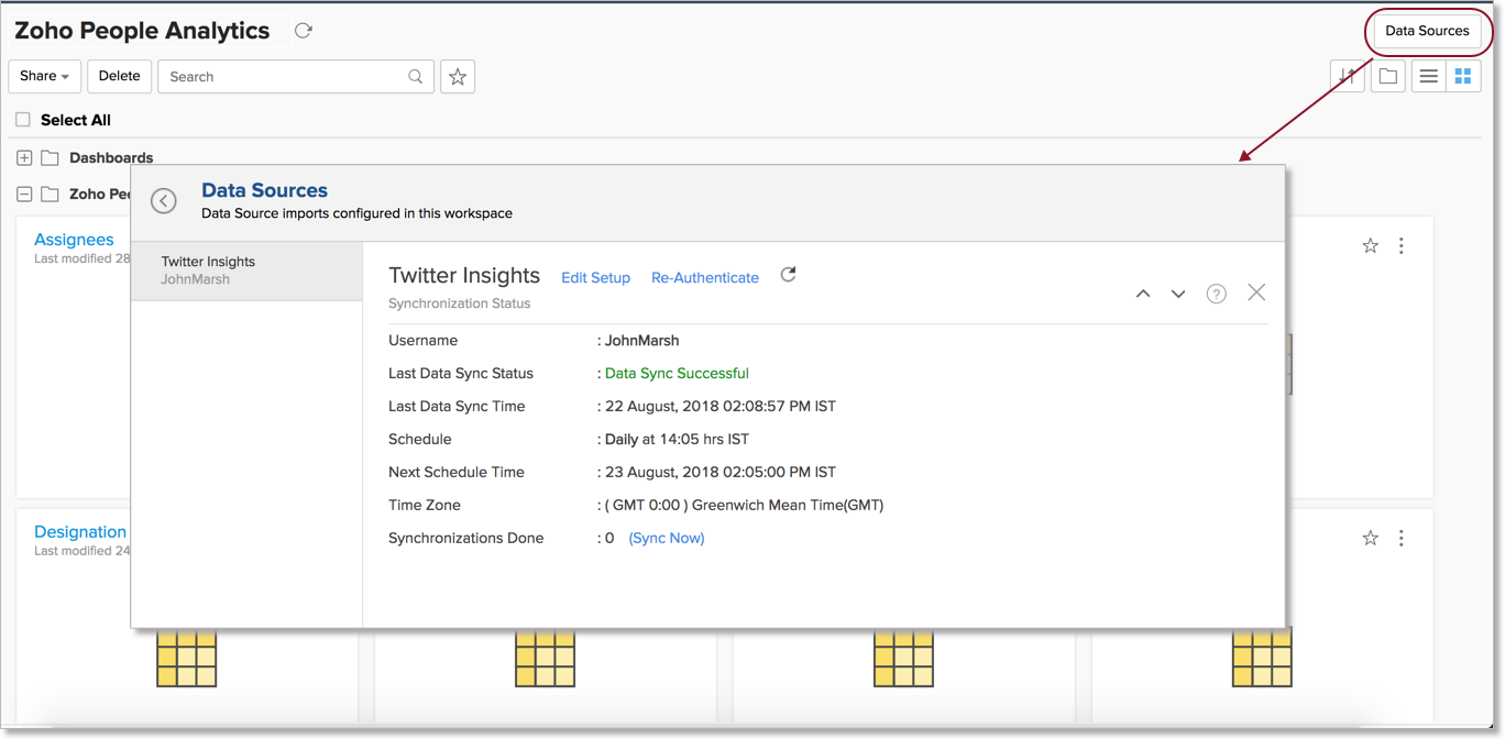 Zoho People l Zoho Analytics Help
