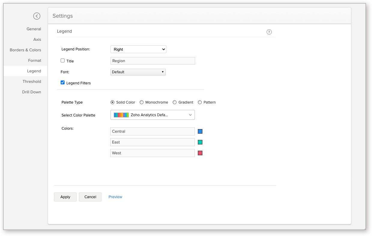 Chart Palette l Zoho Analytics Help
